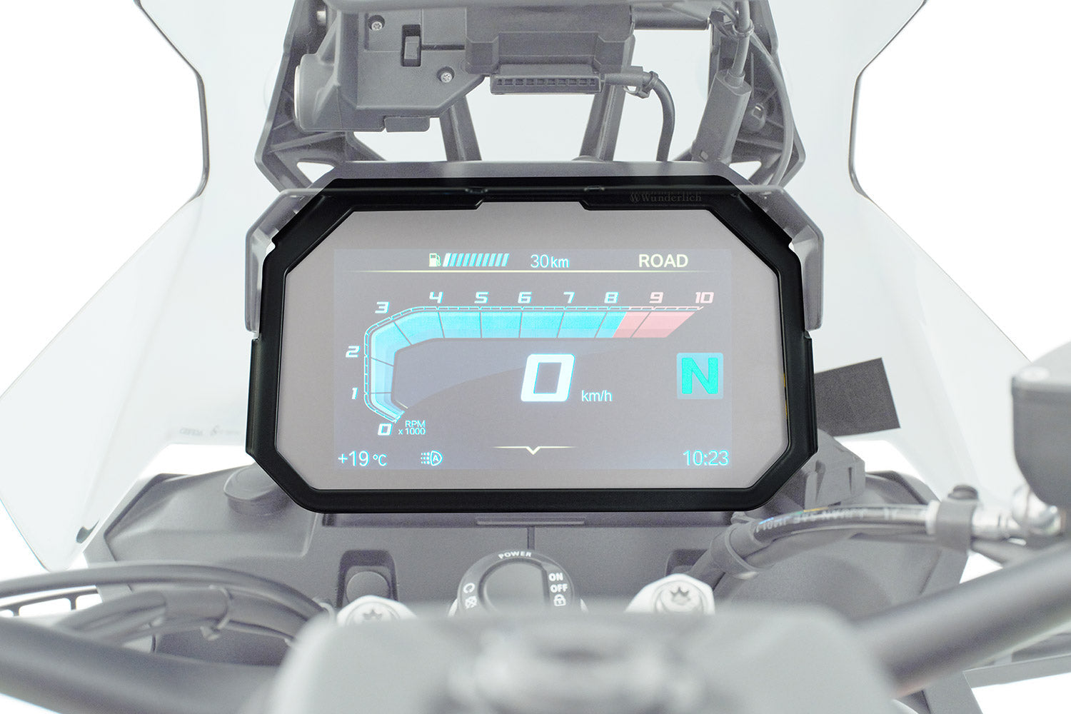 Wunderlich - TFT Display Anti-Theft Guard With Glare Shield Mounting O