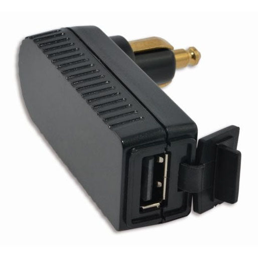 Touratech - USB Charger Right Angle with DIN Connector for Accessory S