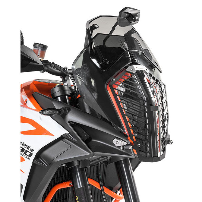 Touratech - Headlight Guard Stainless Steel Black Quick-Release - KTM