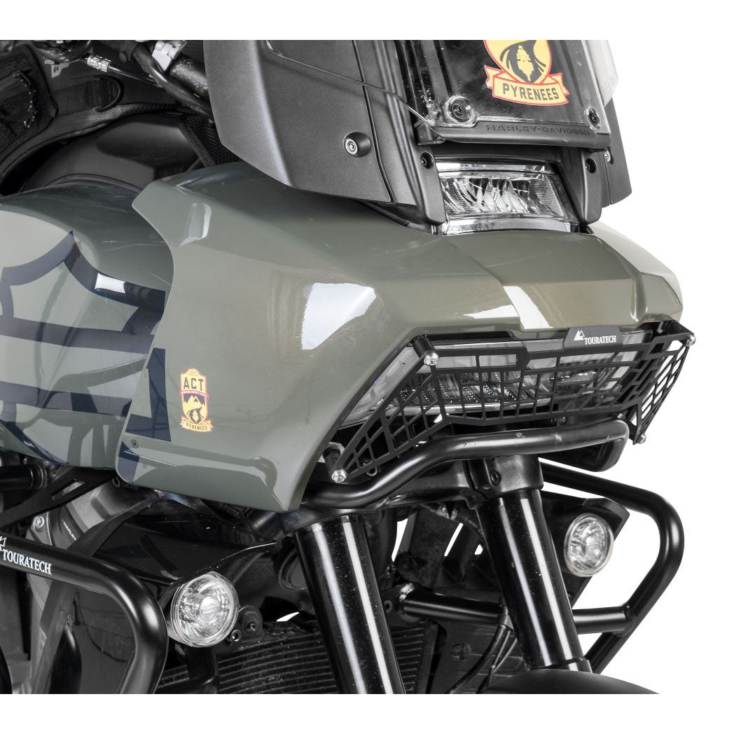 Touratech - Headlight Guard Stainless Steel Black Quick-Release - Harl