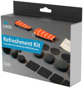 Cardo - Refreshment Kit for Packtalk Edge, Bold ,Black, Custom and Fre