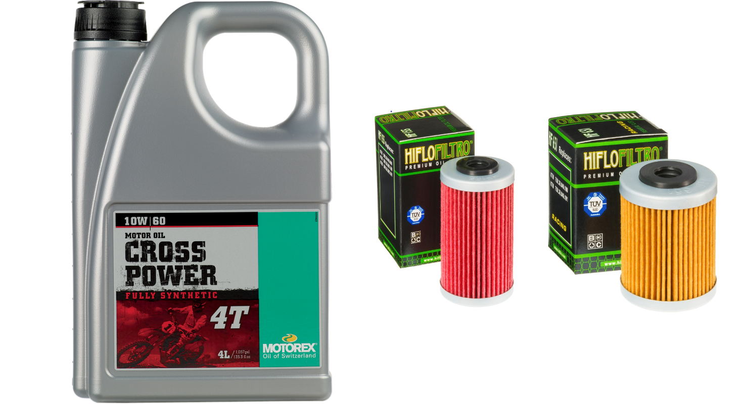 Motorex Engine Complete Oil Change Kit for 2012+ KTM 690 / Husqvarna 7
